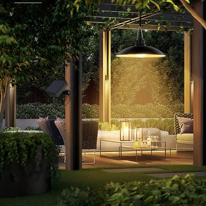 Lère solaire LED,SUAVER étanche Lampe Solaire Suspendue Jardin ...