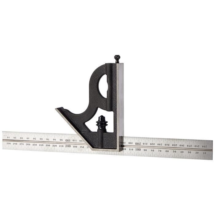 Equerre ajustable STARRETT 11MH-300 - Graduation métrique 300 mm ...