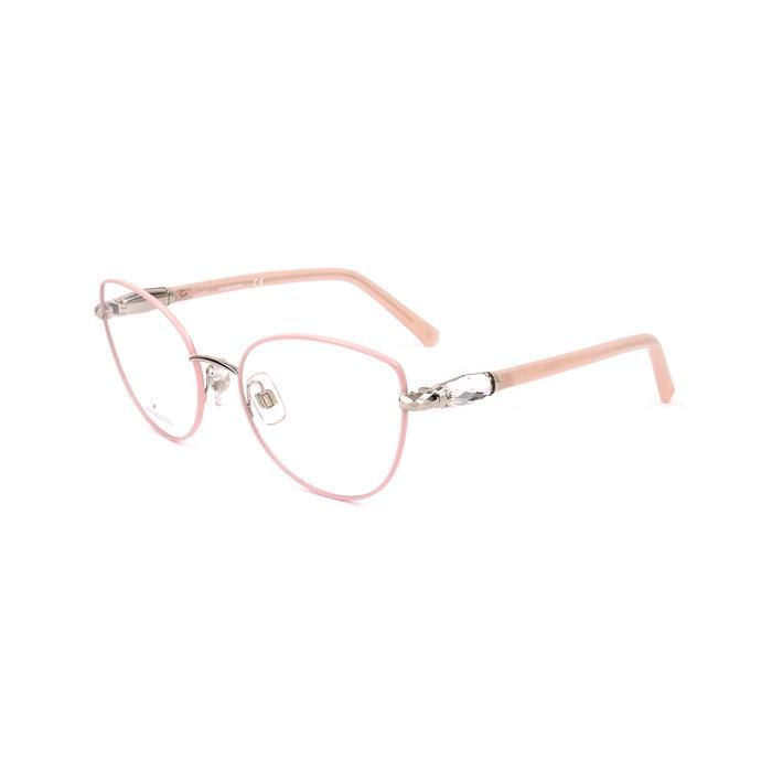 Lunettes de Vue Swarovski SK5340 54/18/ 072 SHINY PINK METAL WOMAN SWK ...