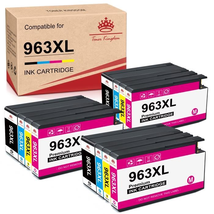 TONER KINGDOM 963 XL 12 Cartouche pour HP 963 XL HP 963XL compatibles avec HP Officejet Pro 9010 ...