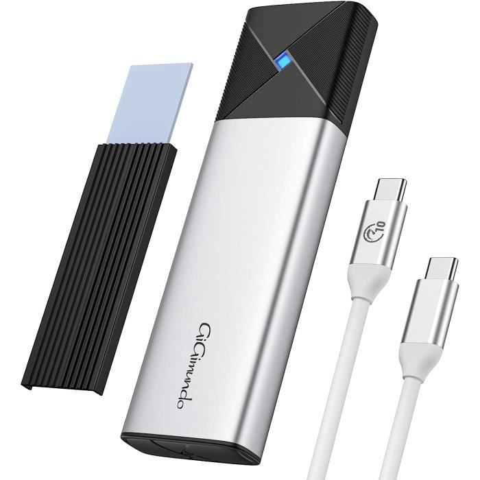Boîtier M.2 Ssd Nvme Usb 3.2 Gen 2 10 Gbps Aluminium Adaptateur Nvme ...