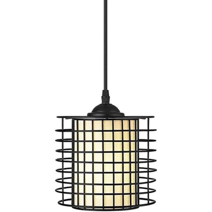 Lustre Simple En Cage De Fer Rétro Restaurant Suspension Style ...