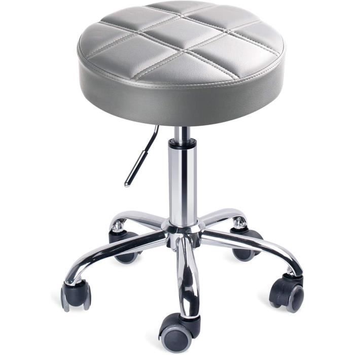 Tabouret À Roulettes, Tabouret De Travail Pu Pivotant À 360°,Tabouret ...