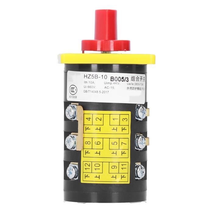 VBESTLIFE Commutateur de sélection de came Commutateur Inverseur ...