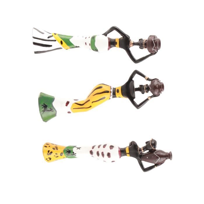 ZERONE figurine de femme Sculpture africaine de femmes, Statue en résine, Figurines de maison ...