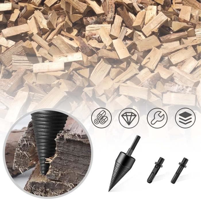 Cône Vis Fendeur Bois Forage Fendu 3 Poignées 42mm - Cdiscount Jardin