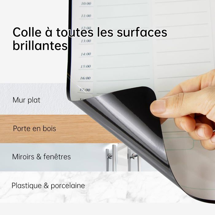 Calendrier Adhesif Tableau blanc Planning Mural, Planificateur Semainer ...