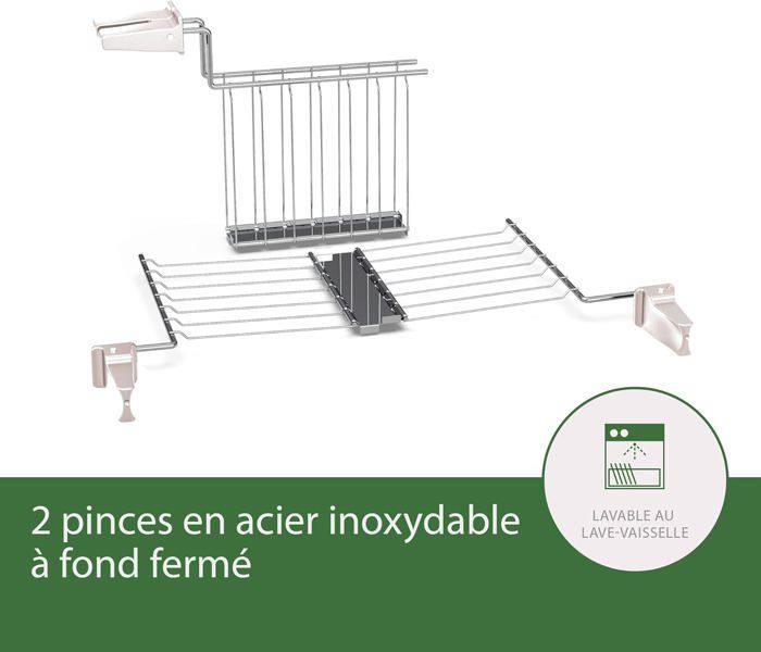 Imetec GranToast,Grille-Pain 2 Fentes Extra-Larges et Pinces Ouvrantes ...