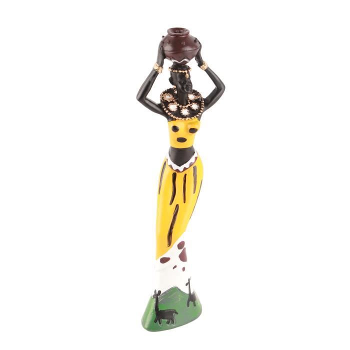 ZERONE figurine de femme Sculpture africaine de femmes, Statue en résine, Figurines de maison ...