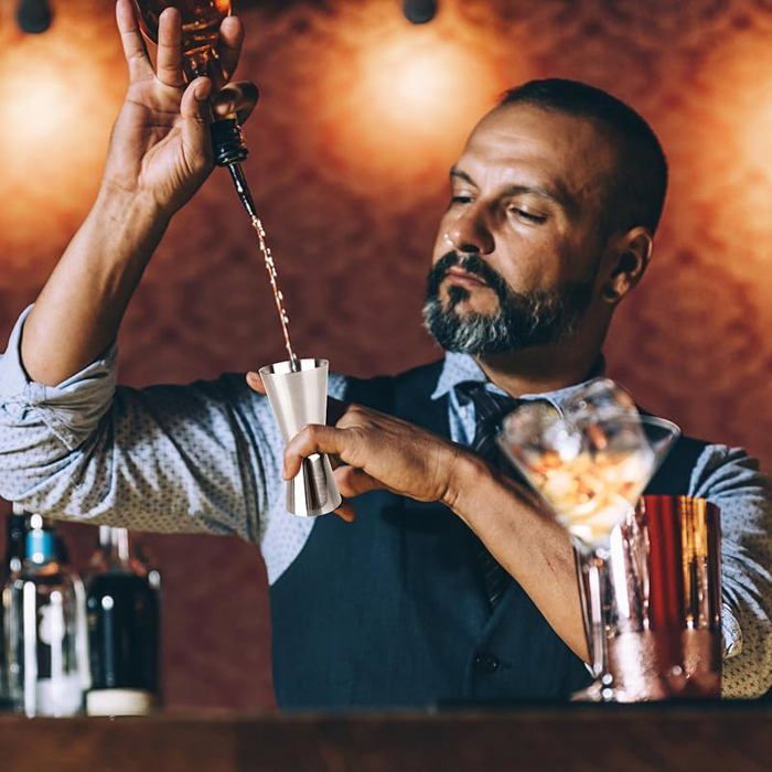 Pilon à Cocktail en Acier Inoxydable Avec Cuillère Shaker Verre Doseur ...