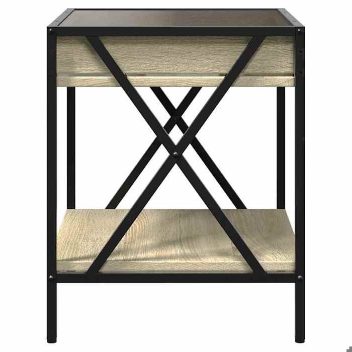 JILL'S - (1 PC) Table basse - VIDAXL - table d'extrémité - avec LED ...