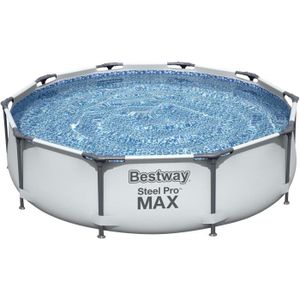 Kit piscine hors sol tubulaire Bestway Steel Pro Max 305 - Cdiscount
