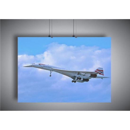 Poster Affiche Concorde British Airways 02 - A4 (21x29,7cm) - Cdiscount ...