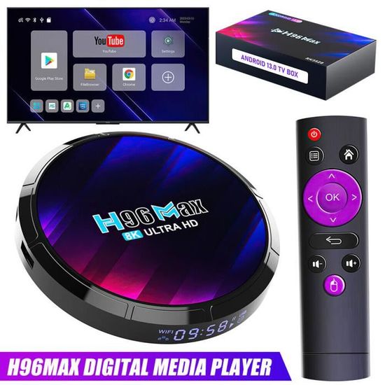 Android 13.0 TV Box, Smart Box 4GB RAM 32GB ROM RK3528 Quad-Core 64bits boitier iptv 8K ...