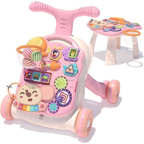 Déambulateur pour enfants - ZGEER - Trotteur d'apprentissage 3 en 1 ...