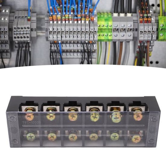Bornier de circuit de terre ZJCHAO - 100A 600V - Cblage facile ...