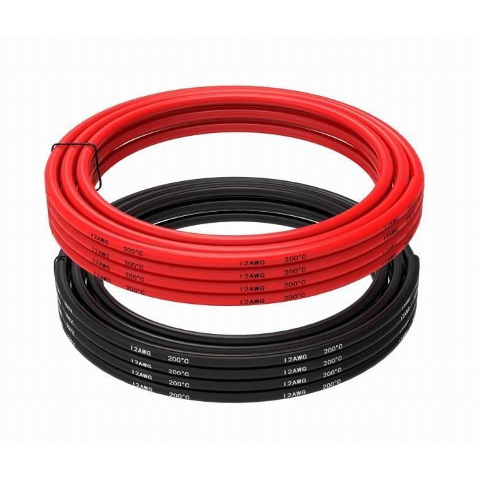 Basse impédance douce et flexible de fil de silicone de calibre 12, fil de silicone de 12 awg ...
