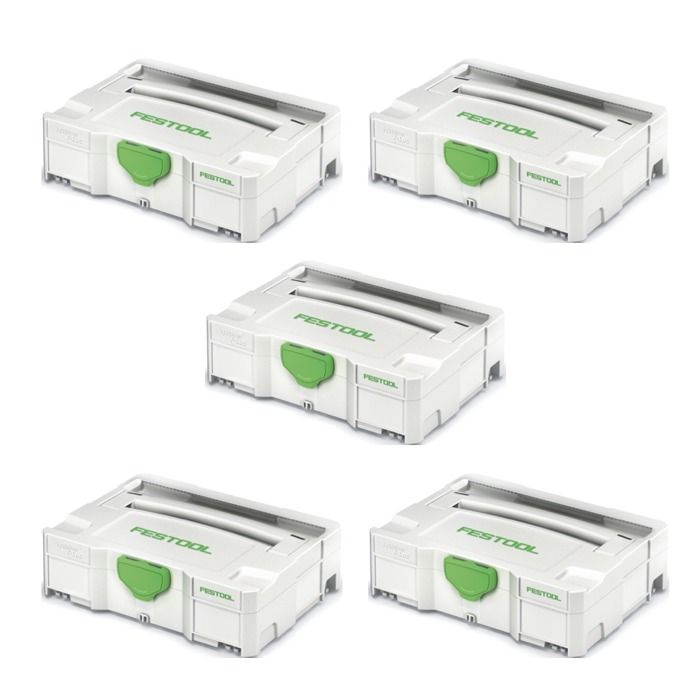 Festool Systainer T-LOC SYS 1 TL 5 x Coffrets à outils - Gris clair ...
