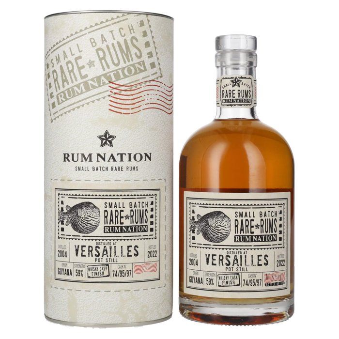 Rum Nation Rare Rums VERSAILLES 2004/2022 59% Vol. 0,7l en boîte cadeau ...