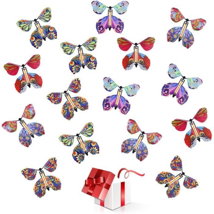 36 Pièces Papillon Volant Magique Carte Papillon Magique Mariage Magic ...