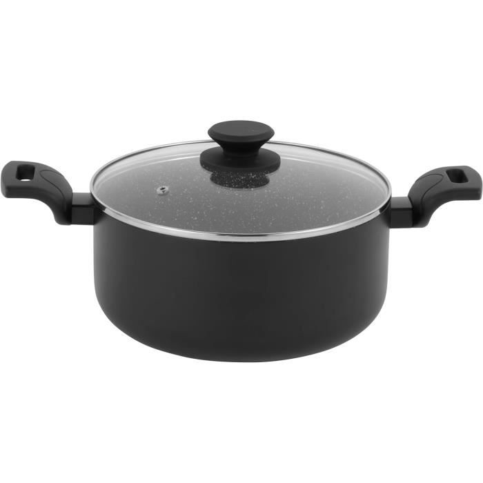 Bw12920Eu7 Marble Ceramic 24Cm Marmite Avec Couvercle \U2013 Pot De ...