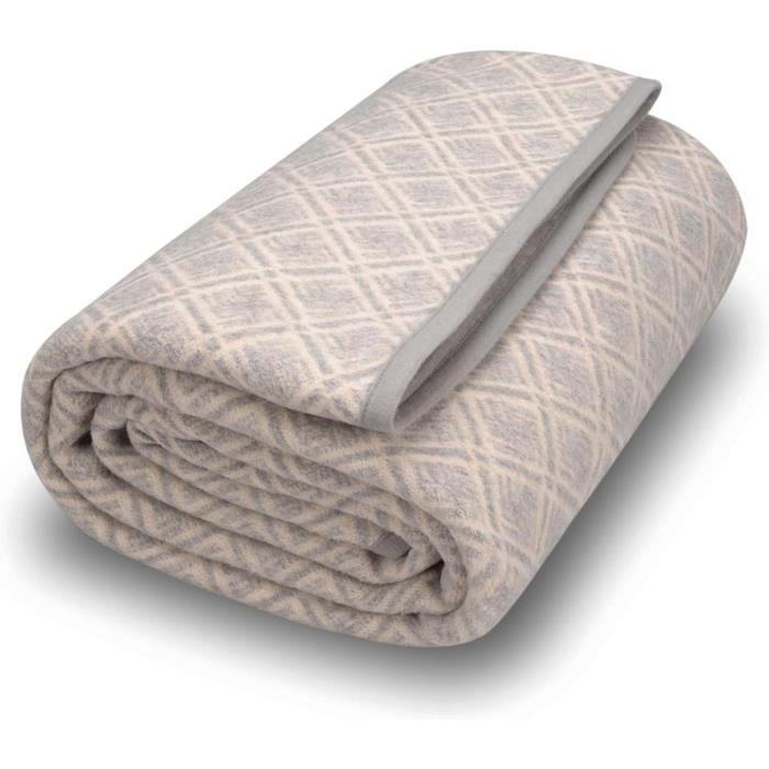 Couverture En Laine Mérinos - Grand Couvre-Lit Pour Canapé-Lit, Lit ...