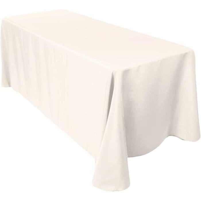 Wedding Decor Couverture De Nappe De Table Rectangulaire En Coton ...
