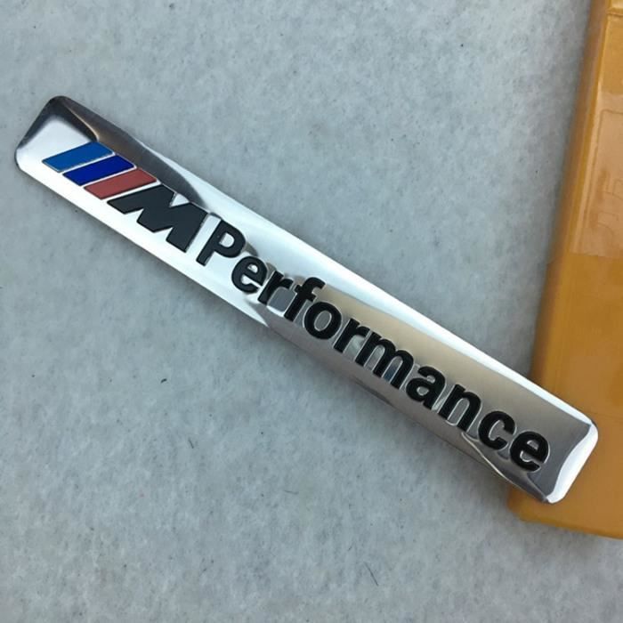 Version Argent - M Performance Motorsport Aluminium Autocollant De Voiture Emblème Grill Badge ...