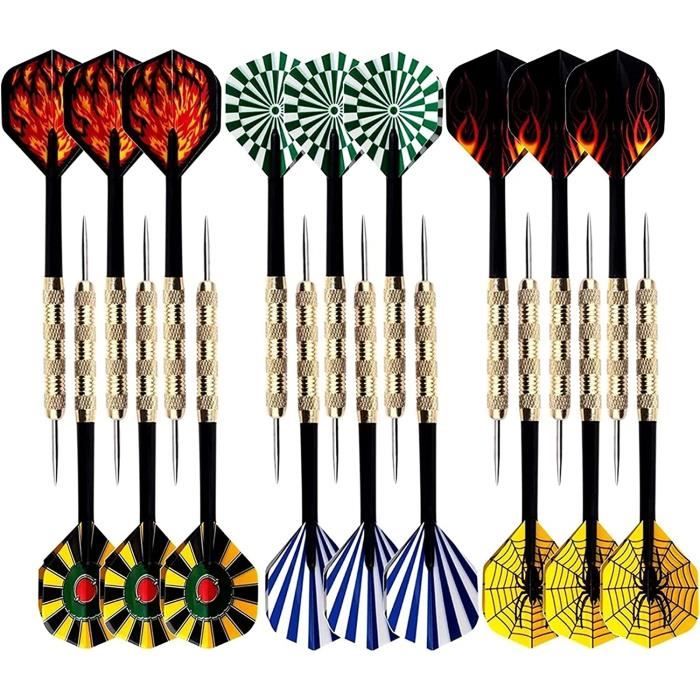 Set de Fléchettes Pointes Acier Fléchettes Professionnelles, 18 Pcs 18 ...