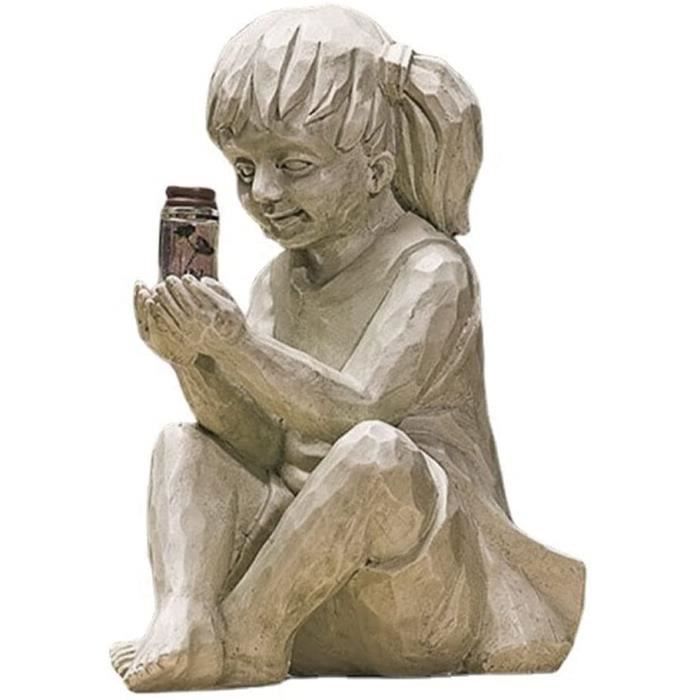 Statue De JardinJardin Statue Jardin Enfants Solaire éclaira Light ...