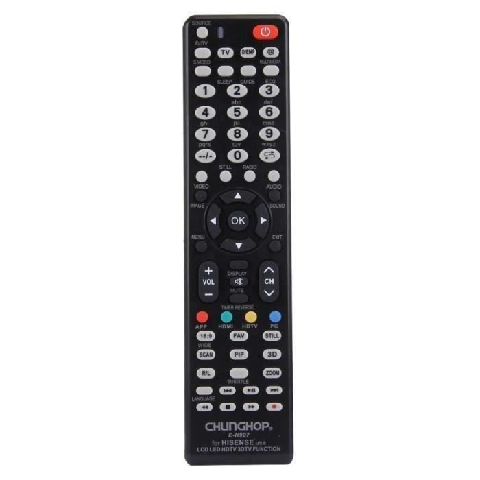 Chunghop E H907 Universelle Tv Télécommande Pour Hisense Led Lcd Hdtv