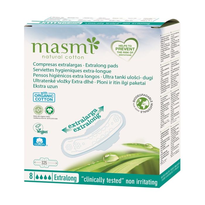MASMI NATURAL COTTON - compresse extra longue 8 unités - Cdiscount Au ...