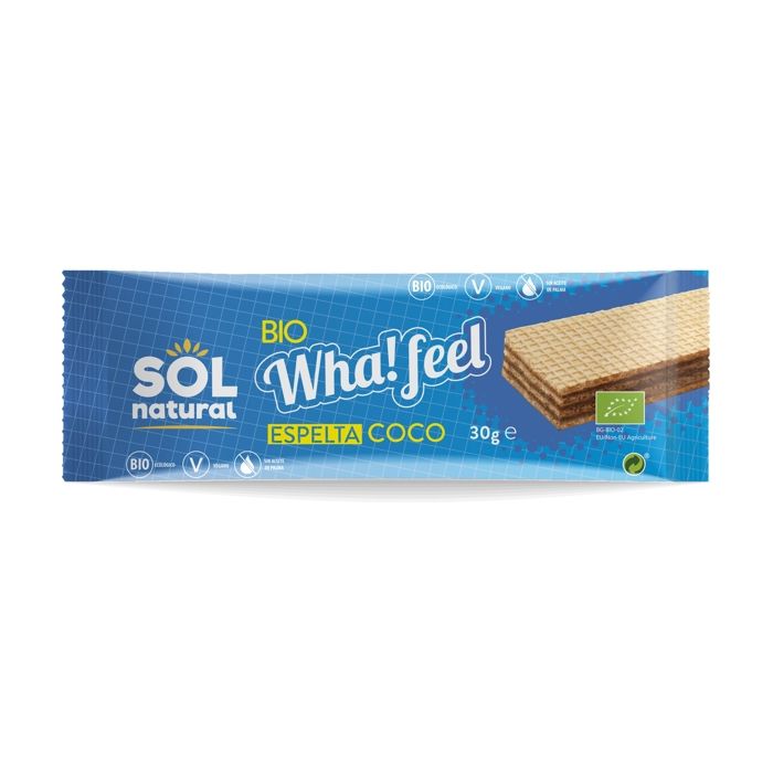 SOL NATURAL - Snack bio épeautre et noix de coco Wha!feel 1 unité de ...