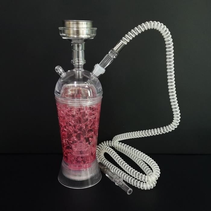 Chicha,ensemble de Chicha Portable en plastique, 32.5cm, avec Flash ...