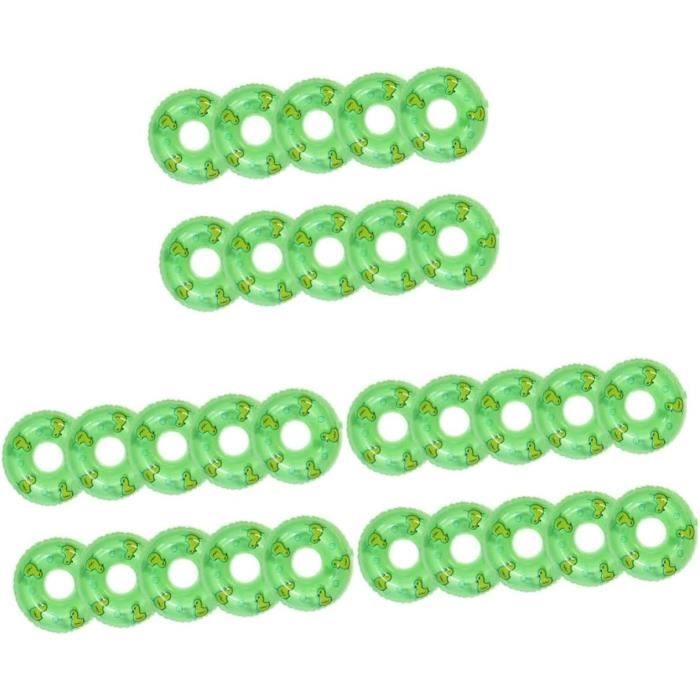 30 Pièces Anneau De Natation Caneton Bites Mini Anneaux De Natation ...