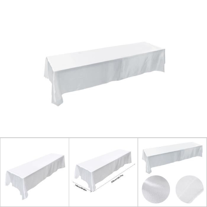 PAR - nappe de banquet Nappe rectangulaire blanche, 145x320cm ...