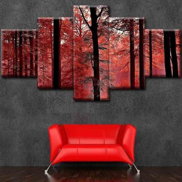 Goodman-Getek Tableau Multi Panneaux Mural Feuilles d'automne Sans ...