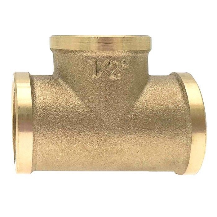 Té femelle laiton à visser Ø 1-2" - lot de 5 - Cdiscount Bricolage