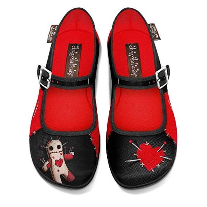 Tong AZXFB Chocolaticas Voodoo Mary Jane Flat Taille-42 - Cdiscount Sport
