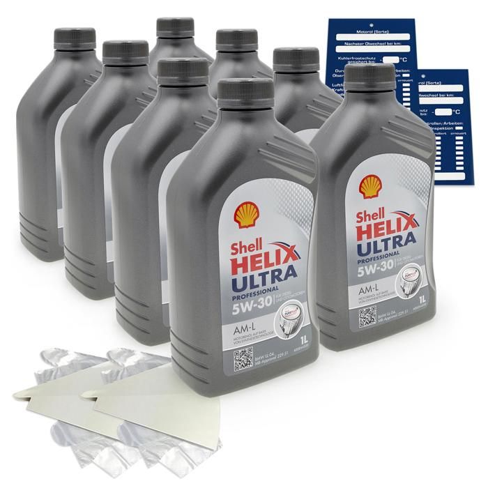 8 Litre Original Shell Helix Ultra Prof. AM-L 5W30 Huile 550040555 229. ...