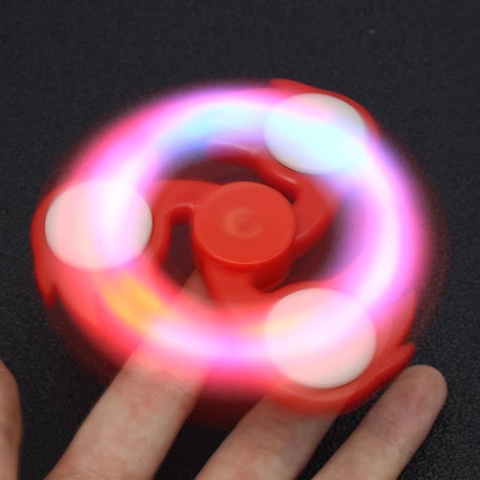 TEMPSA LED Hand Spinner Triangle Focus ADHD EDC Roulement ANTI-STRESS ...