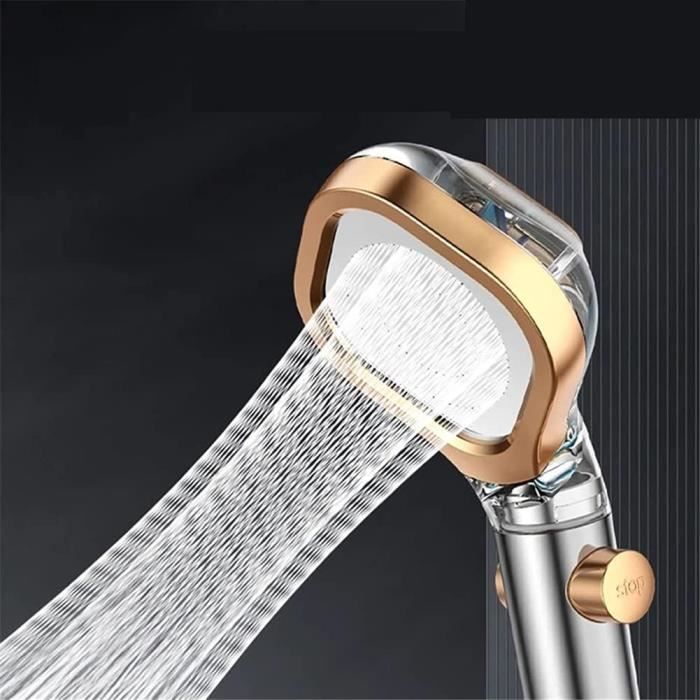 Douchette À Main Turbine Intégrée Arroseur De Douche À Haute Pression ...