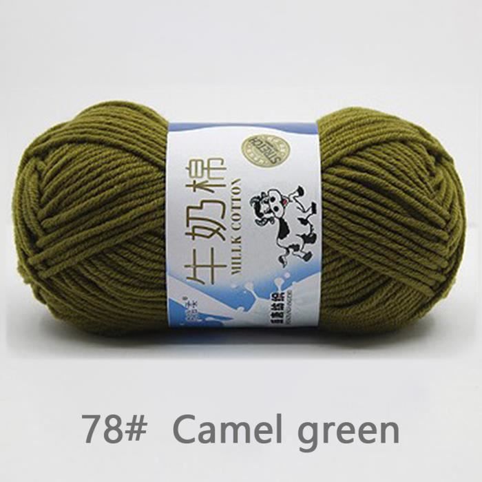 LAINE A TRICOTER,MX50g-78--Fil de coton au lait crocheté, 50 grammes ...