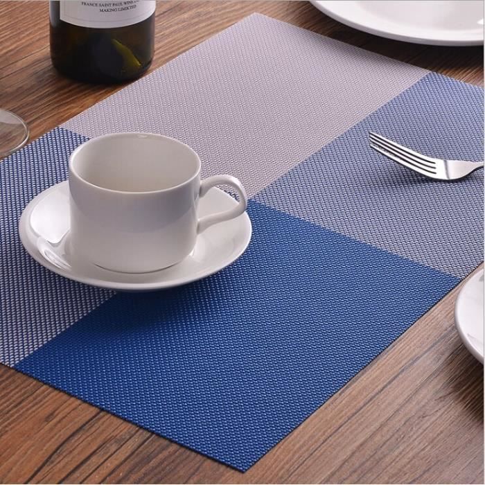 5-30x45cm 1pcs-Napperon en PVC, 30x45cm, couleur unie, dégradé, Euro ...