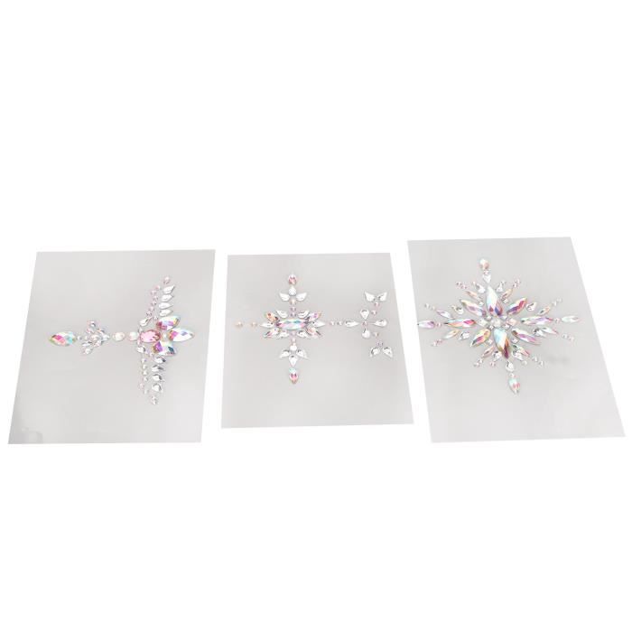 Autocollant de strass de bijoux de sein Bijoux-XT01+XT02+XT03 116115 - Cdiscount Au quotidien