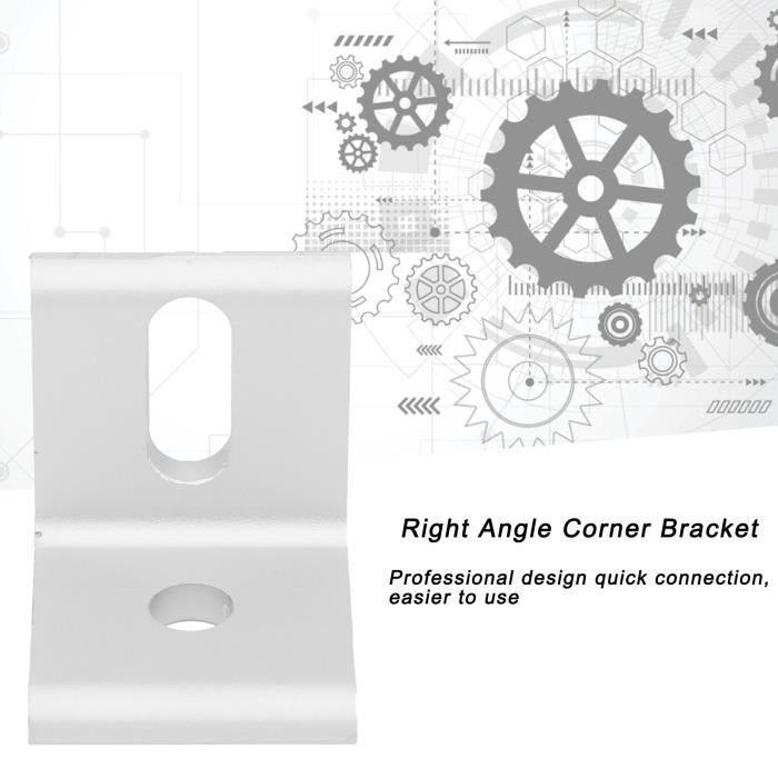 Profilé en aluminium équerre d'angle connecteur à Angle droit rainure ...