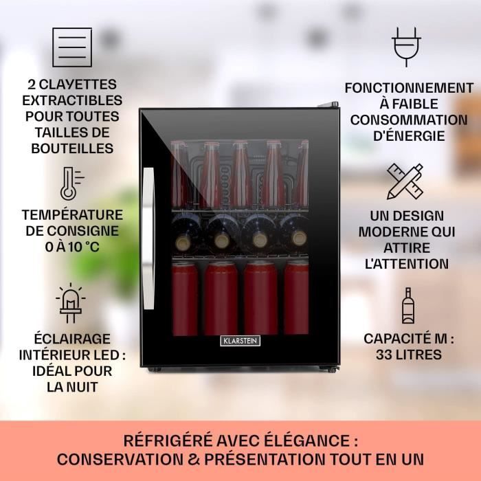 Mini Frigo de Chambre et Bureau pour Boisson, Petit Frigo Silencieux ...