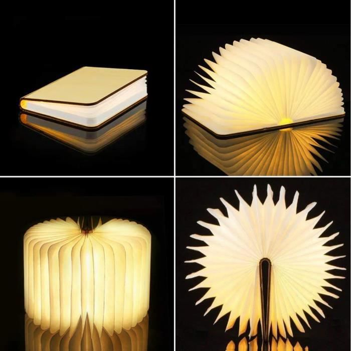 Veilleuse LED 3D pliante et créative, couleur rvb, rechargeable par USB ...