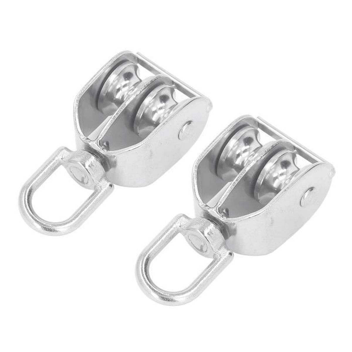 YOSOO M20 Double Poulie Bloc Lot de 2 Poulies Doubles M20, Type U, capacité de Roulement Simple ...