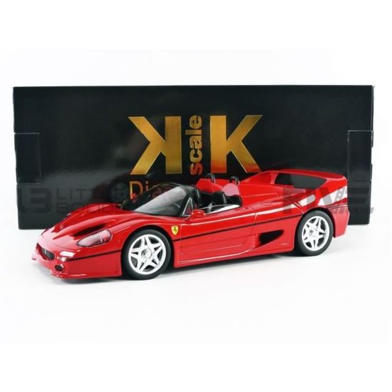 Voiture Miniature de Collection - KK SCALE MODELS - FERRARI F50 Cabriolet - 1995 - Rouge - 1/18 ...